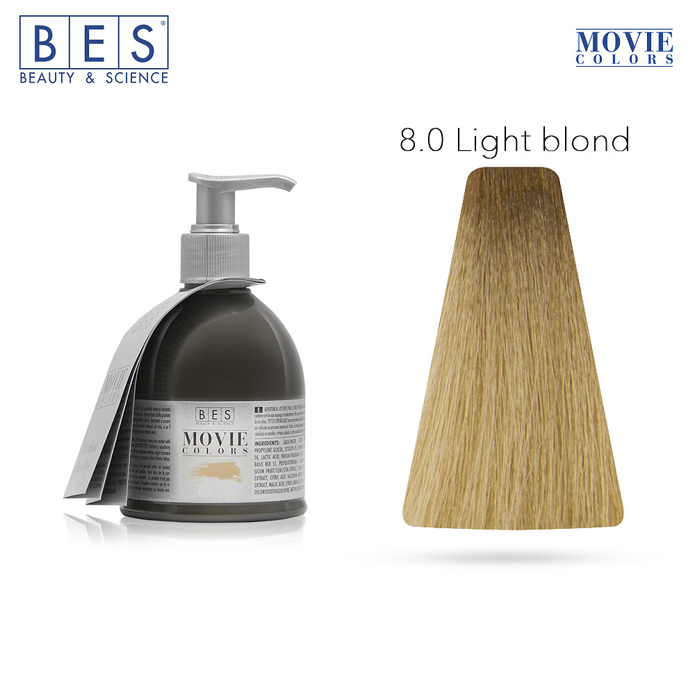 Bes Movie Colors LIGHT BLOND - Colorazione diretta capelli - 250ML | Noihb